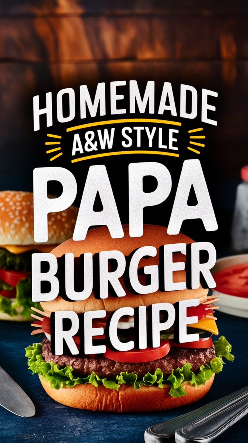 Homemade A&W Style Papa Burger Recipe - Fakeaway Recipes