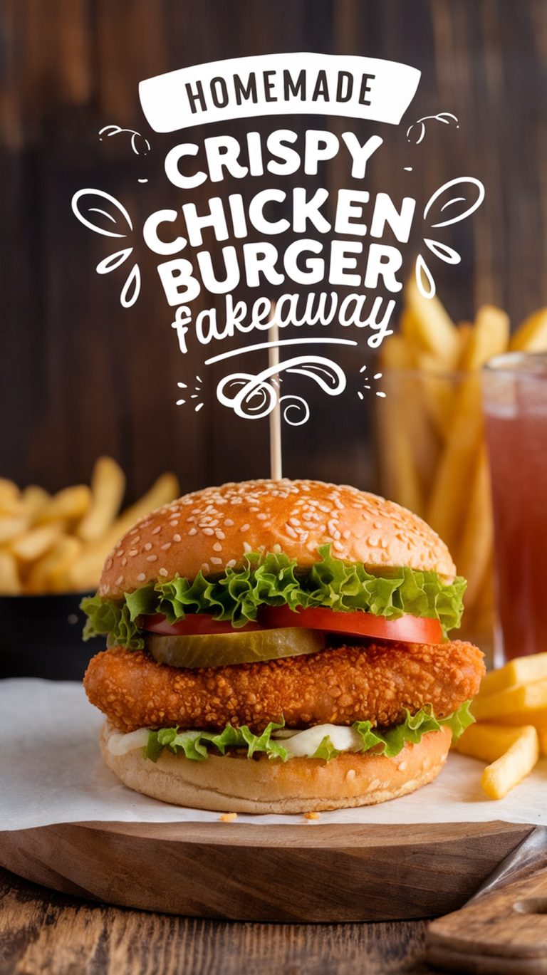 Homemade Crispy Chicken Burger Fakeaway Recipe - Fakeaway Recipes