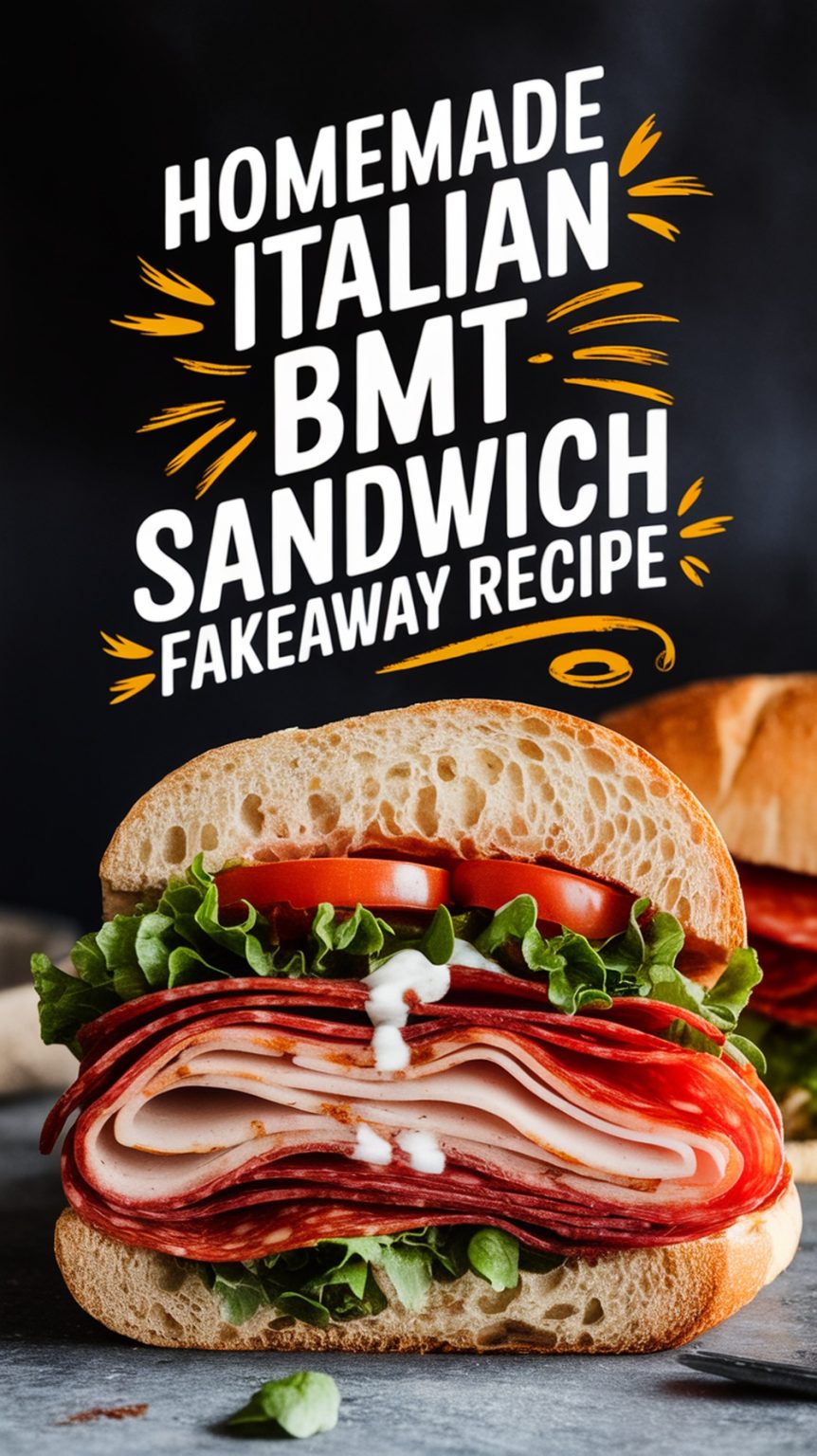 Homemade Italian BMT Sandwich Recipe - Fakeaway Recipes